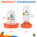 1L Chick Feeder, 1.5L Chick Waterer - Chick Starter Kit - Duckling ...