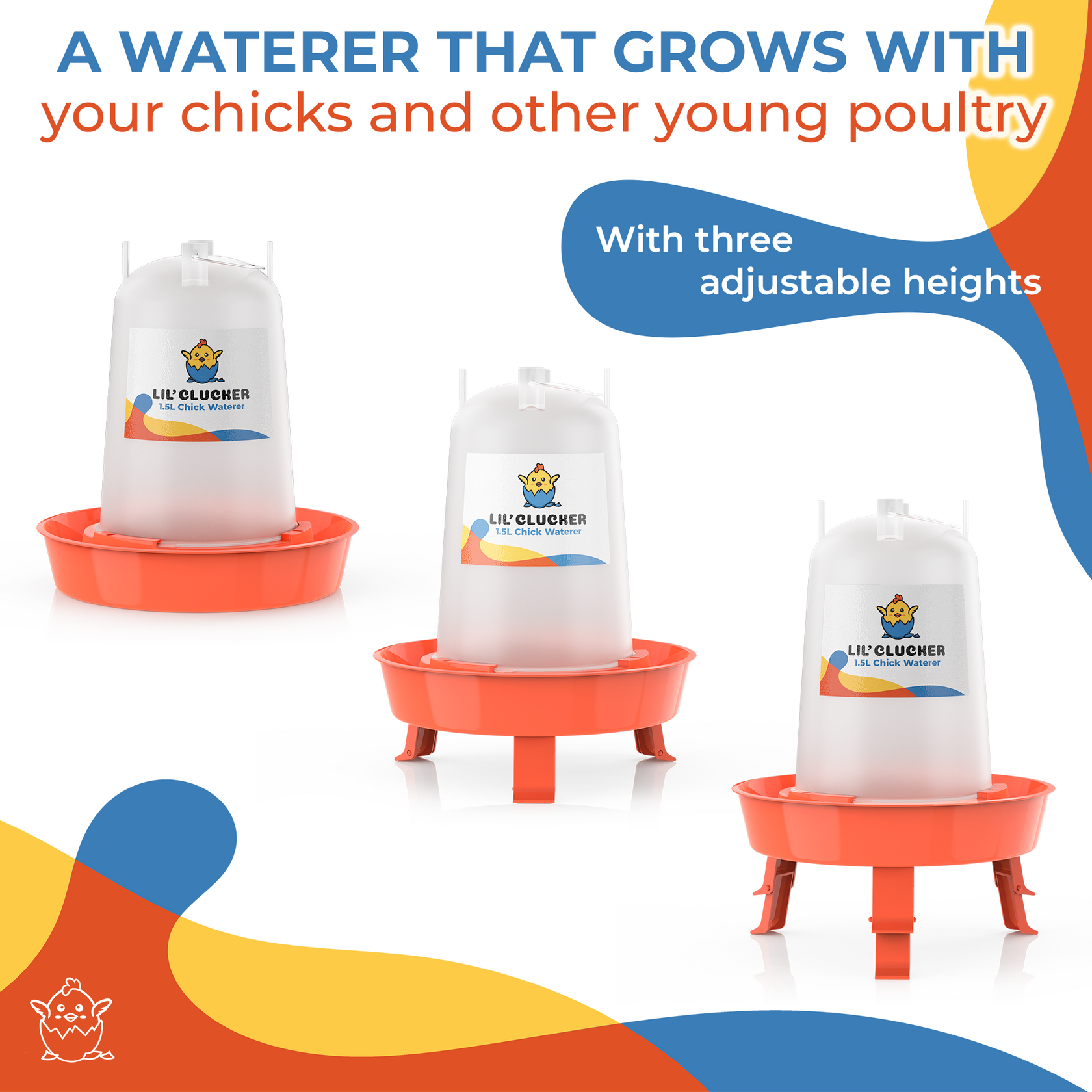 1L Chick Feeder, 1.5L Chick Waterer - Chick Starter Kit - Duckling ...